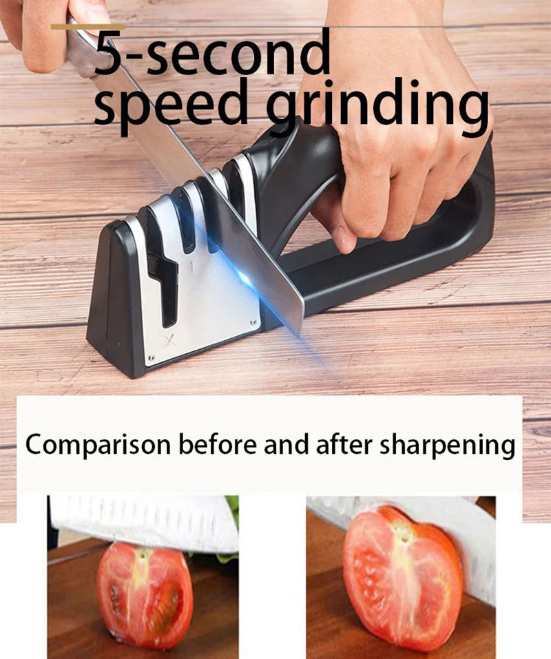 Kitchen Sharpener Artifact Four-Segment Diamond Sharpening Scissors ...