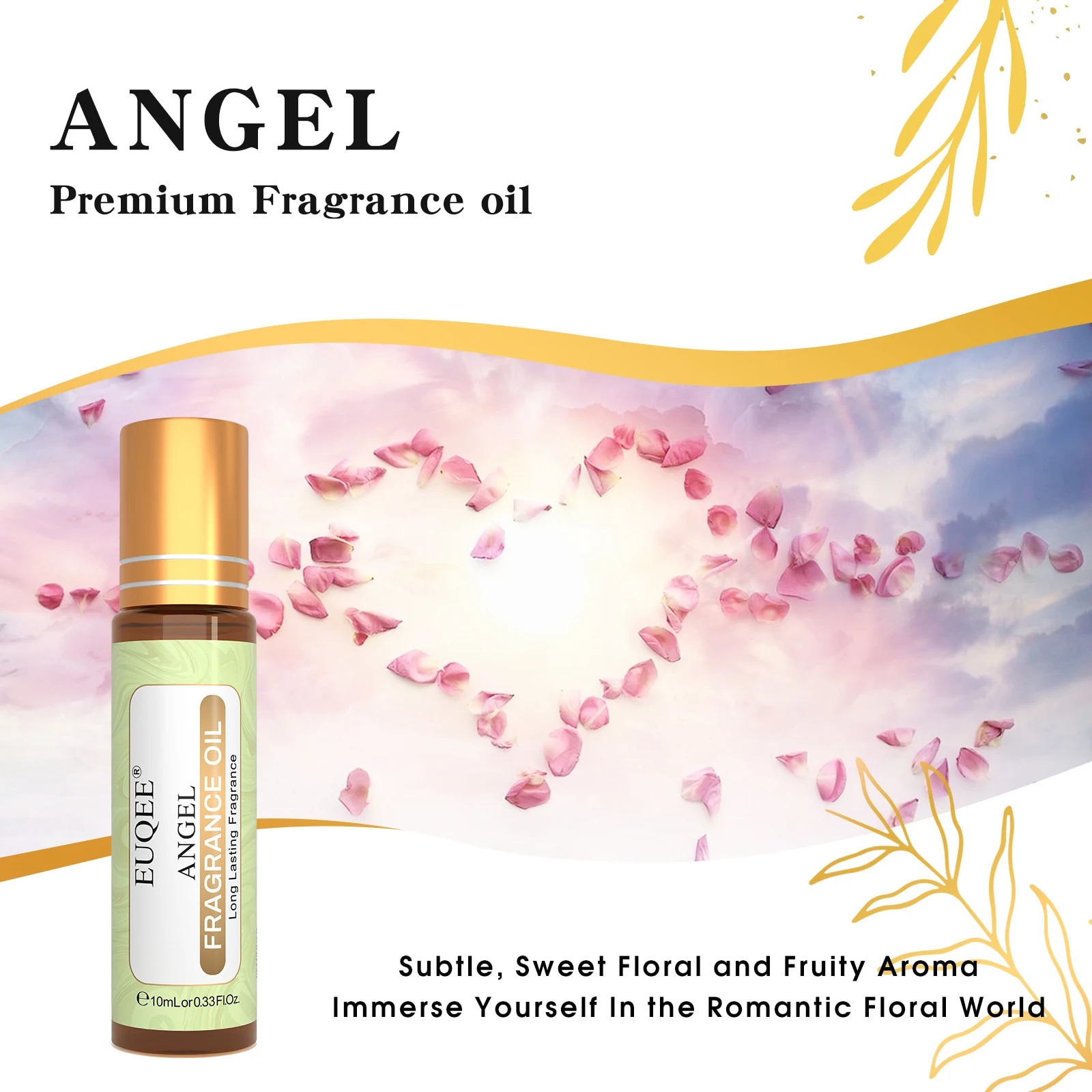 EUQEE 10ML Angel Coconut Vanilla Good Girl Roller Fragrance Oils For ...