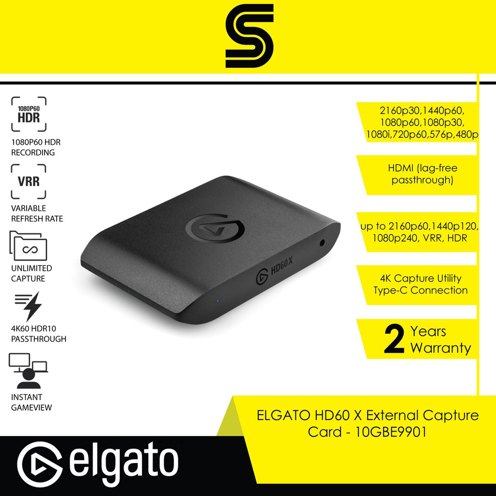 ELGATO HD60 X External Capture Card - 10GBE9901 | Lazada