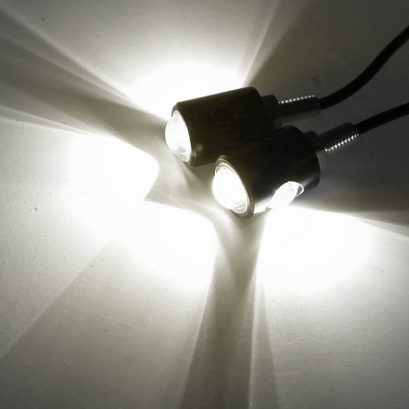 Creative Motorcycle Signal Lamp License Plate Light LED Bulb Eye Shape ...