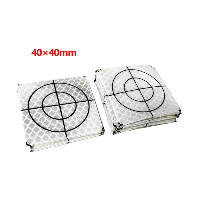 White 100 Pcs Reflector Sheet Reflective Tape Target Total Station 20 ...