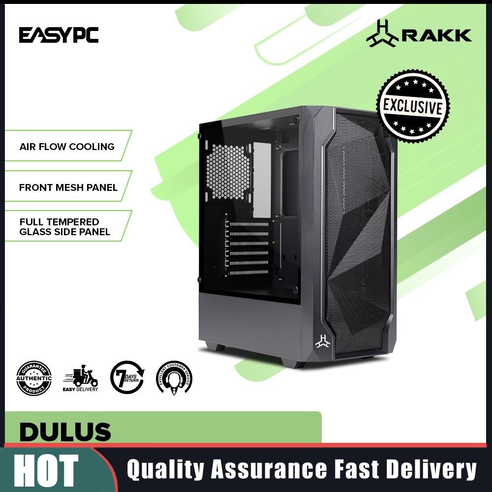 EasyPC RAKK DULUS Gaming PC Case Black / RAKK DULUS PC Case MARIS PRO ...