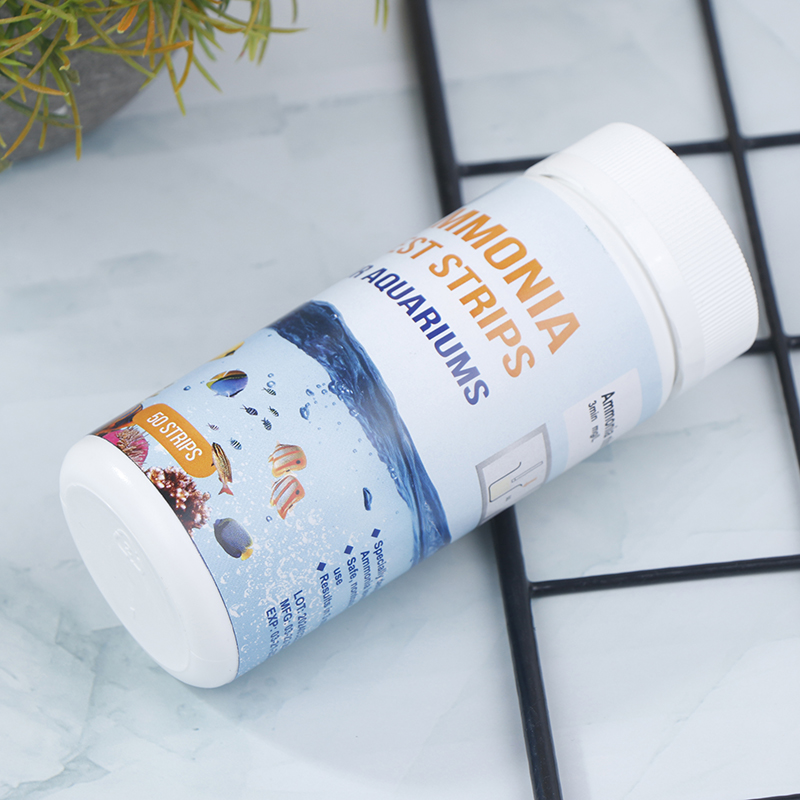 50Pcs/Bottle Ammonia Nitrogen Quick Water Quality Test Strips Aquarium ...