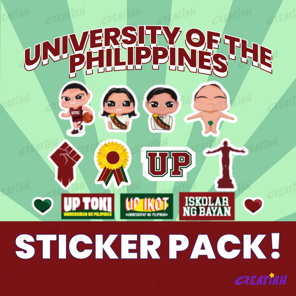 UP Fighting Maroons University of the Philippines Vinyl Waterproof ...