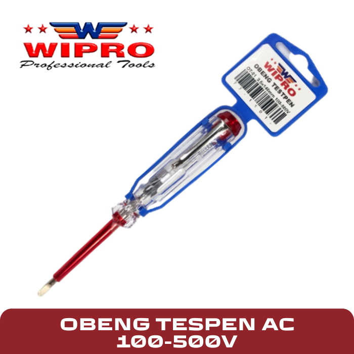 WIPRO Obeng Tespen AC 100-500 V (-) 3,5x140MM TESPEN LISTRIK OT-01 MIN ...