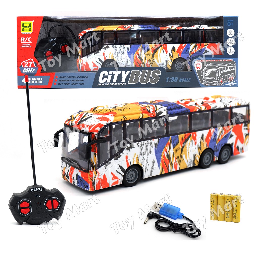 R/C Urban City Bus Electric Remote Control Bus with Light Remote ...