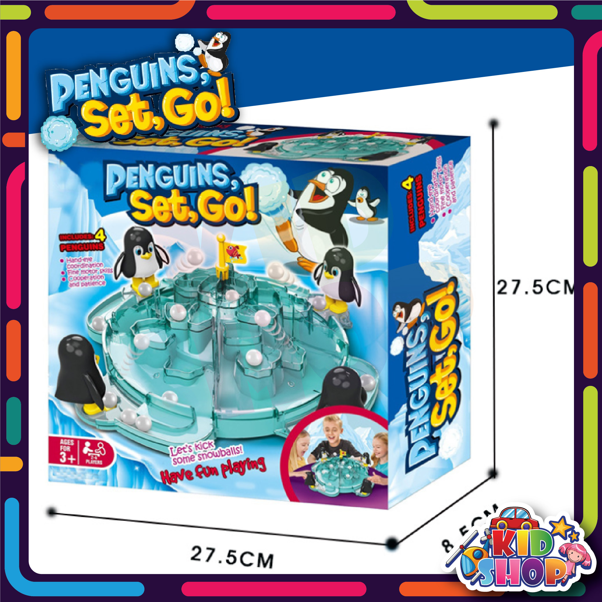 เกมเตะบอลหิมะ เพนกวิน PENGUINS SET GO ของเล่นเสริมพัฒนาการ ของเล่น ...