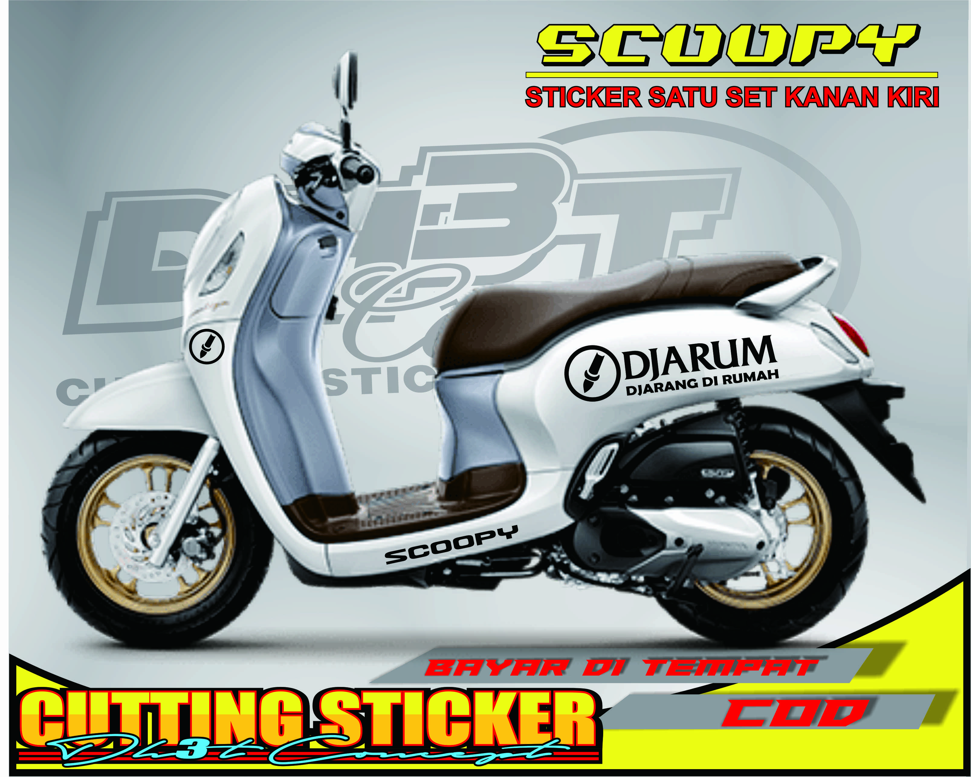 STICKER STRIPING SCOOPY 2021DJARUM CUTTING STICKER SCOOPY 2018 2019 ...