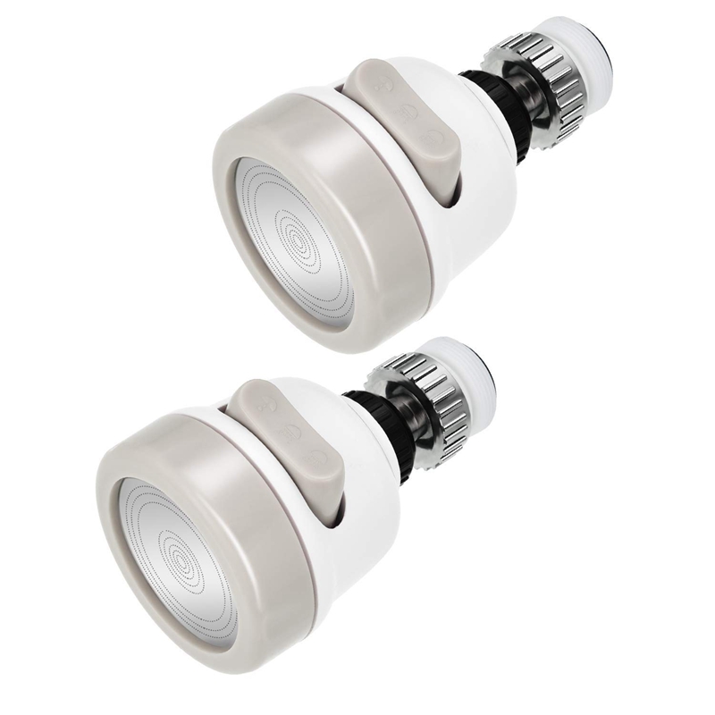2 Pack Kitchen Water Spray Water Saving Faucet Sprayer 360 Degree ...