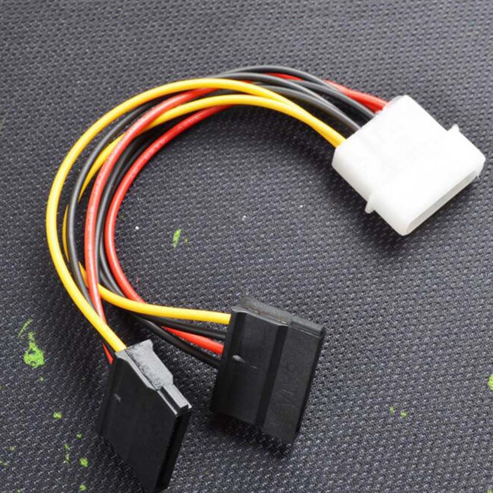 Y Splitter SATA Power Lead Connector Wire PSU Extension Cable To 2 ...