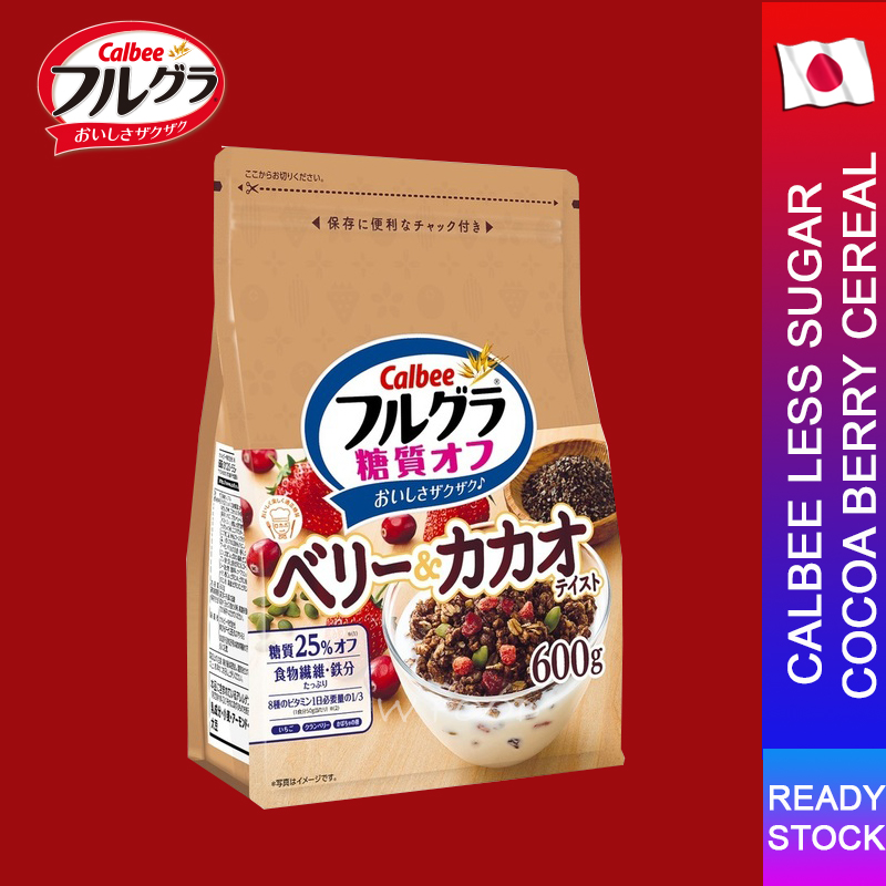 Calbee Japan Cereal / Granola / Oat / Grain【Less Sugar Cocoa Berry 600g ...