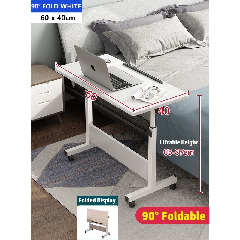 [SG Stock]60cm/80cm Folding Table/ Foldable Table/ Movable Laptop Table ...