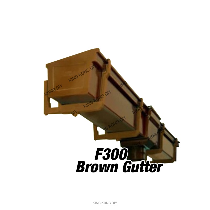 1 METER ARENSI MARLEY F300 / F370 UPVC Rainwater Gutter Rain Gutter ...