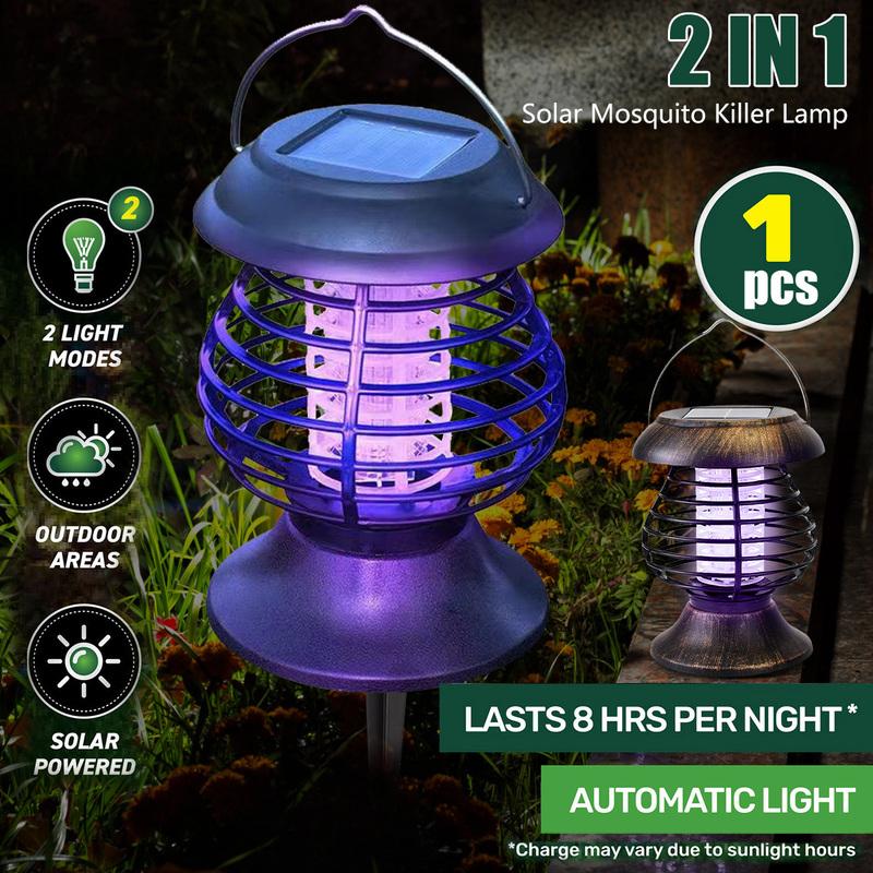 Insect Zapper Outdoor Solar Insect Fly Trap IP65 Waterproof Mosquito ...