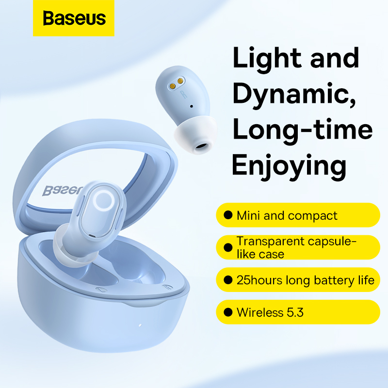 Baseus WM02 หูฟัง tws บลูทูธ 5.3 Wireless Earphones with Mic Support ...