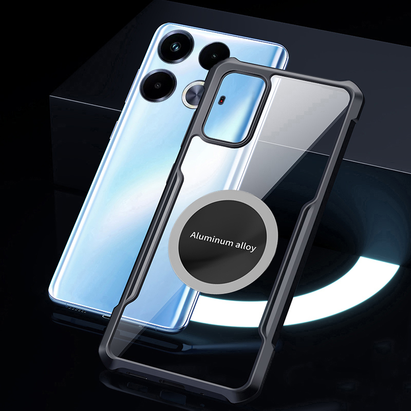 For infinix Note 40 Pro + Case Hard Clear Transparent Shockproof Car ...