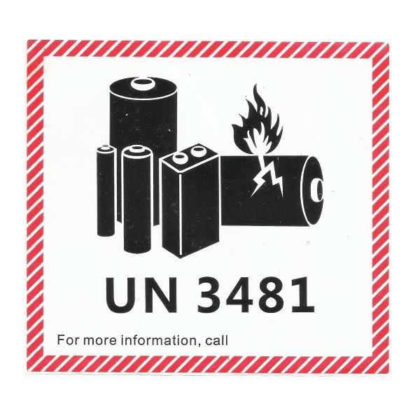 UN3481 IATA DGR Hazard Label 12x11cm (100 Pieces) | Lazada Singapore