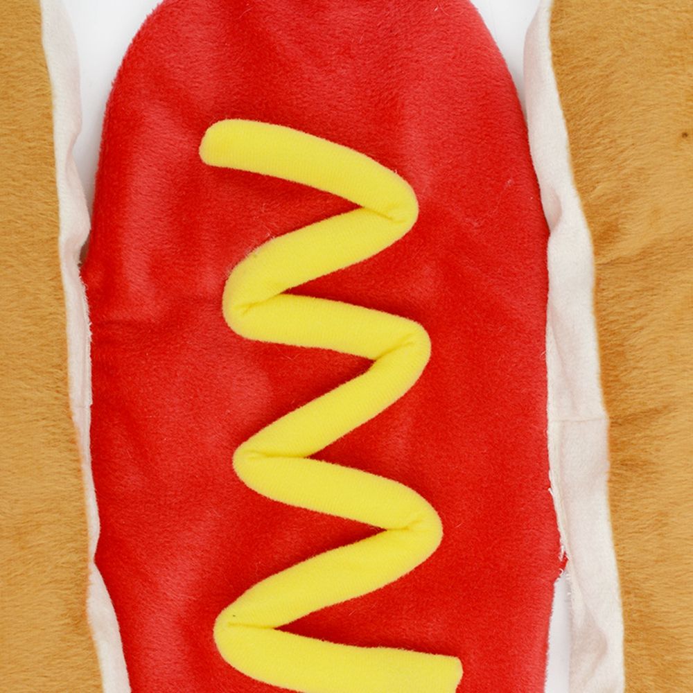 Hot Dog Shaped Supplies Outfit Hamburger Funny Puppy Dress Up Pet Dog ...