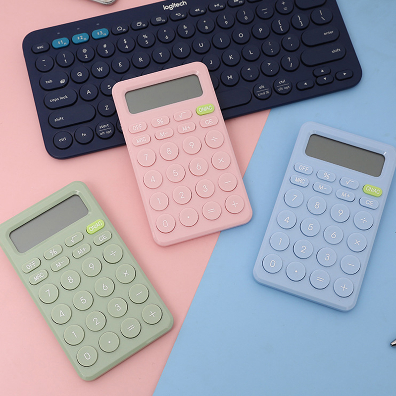 Portable Candy Color 8 Digits Electronic Calculator Mini Cute Student ...