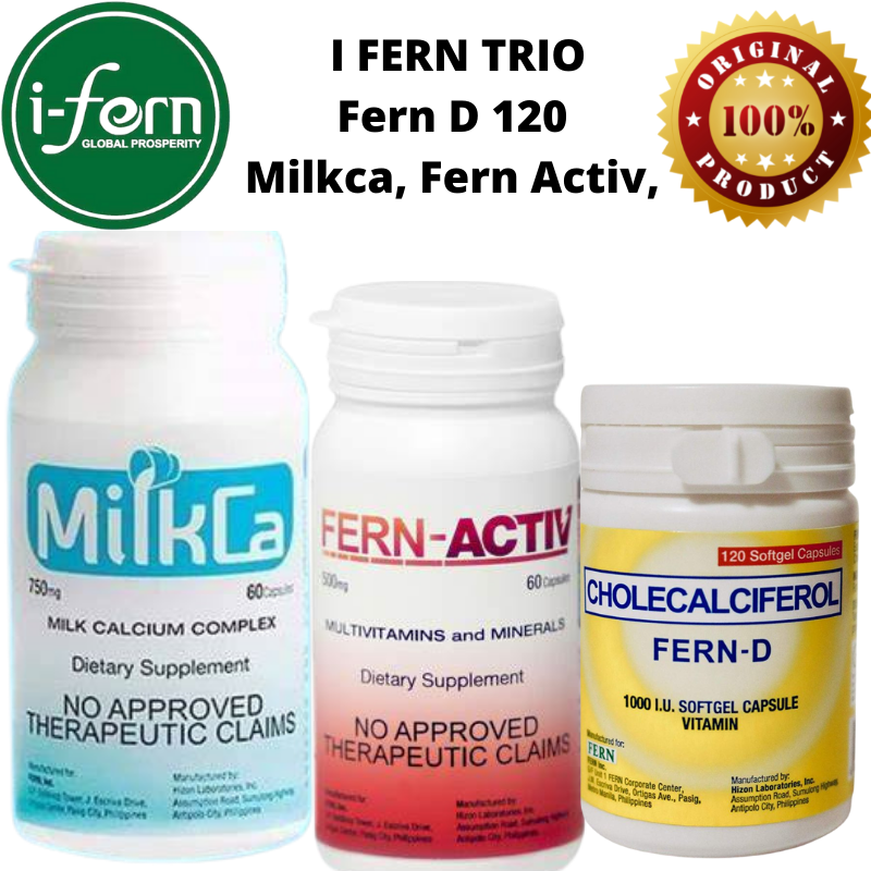 ( FERN-D 120 Softgels, MILKCA 60 Softgels, FERN-ACTIV 60 Softgels COMBO ) 1000 I.U Softgel ...