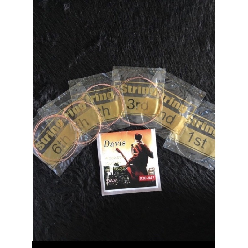 Davis Acoustic Guitar string set (DA07 copper) | Lazada PH