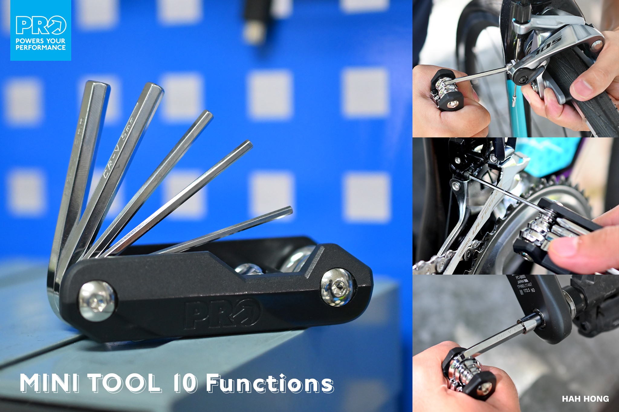 ชุดเครื่องมือพกพาสำหรับจักรยาน Pro Minitool 10 Functions - My80shop ...