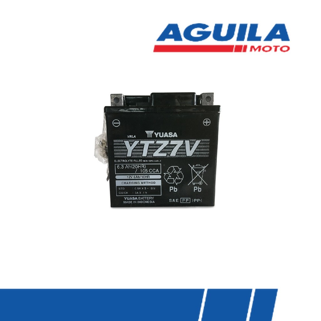 Yuasa Motorcycle Battery YTZ7V for Yamaha Nmax V1 and Yamaha Aerox V1 ...