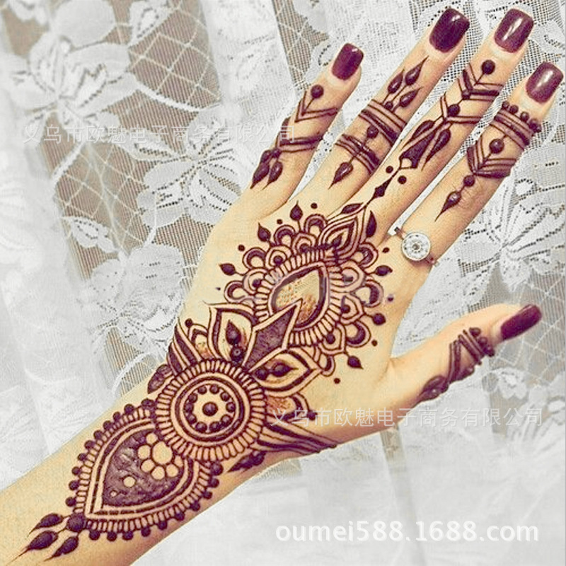 Henna Tattoo Stencils Indian Templates Airbrush Lace Flower | Daraz.com.np