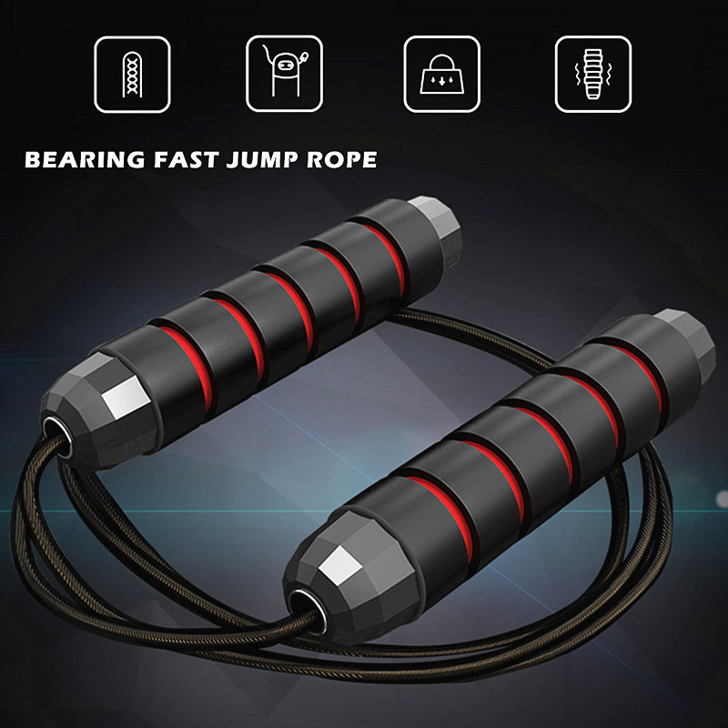 【ActiveGlobe】1PC Tangle-Free With Ball Bearings Rapid Speed Jump Rope ...