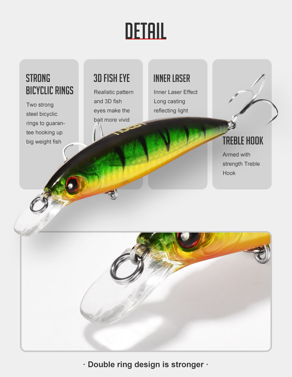 【M.M Hardware 】Noeby Minnow Fishing Lure 120mm 22g Floating Wobblers ...