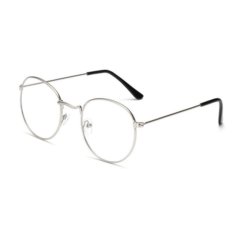 Vintage Round Reading Glasses Metal Frame Glasses Optical Glasses Men ...