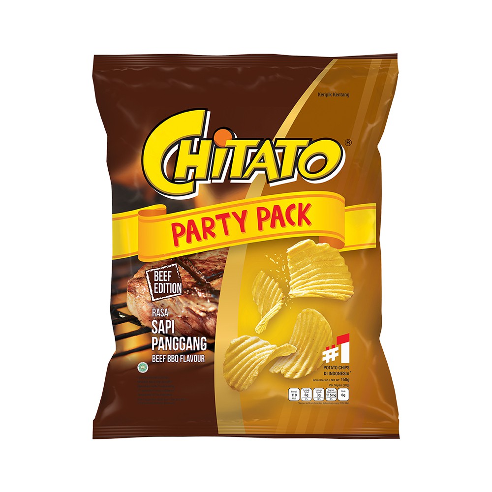 Chitato Sapi Panggang 168 Gr - 1 Pcs / Chitato Party Pack 168 Gr ...