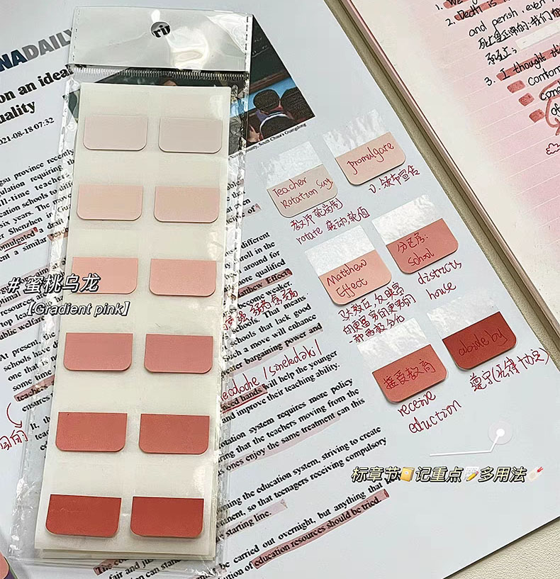 [10cards/pkt] Index Label Sticker Sticky Notes Writable Reusable ...