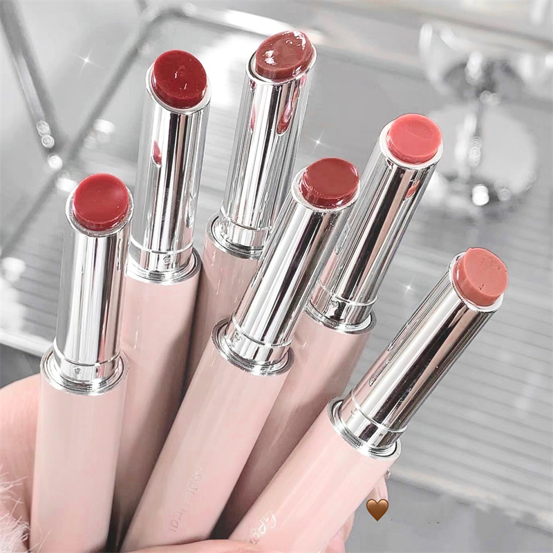 6 Colors Jelly Lipstick Moisturizing Mirror Water Light Solid Lip Gloss ...