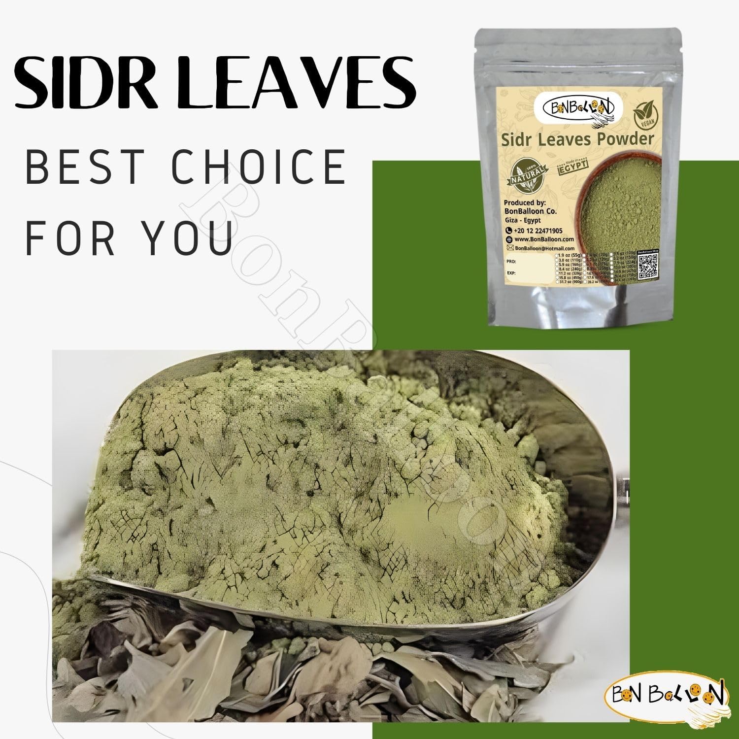 bonballoon Wholesale Sidr Leaf Powder Leaves for Body and Hair Care ...