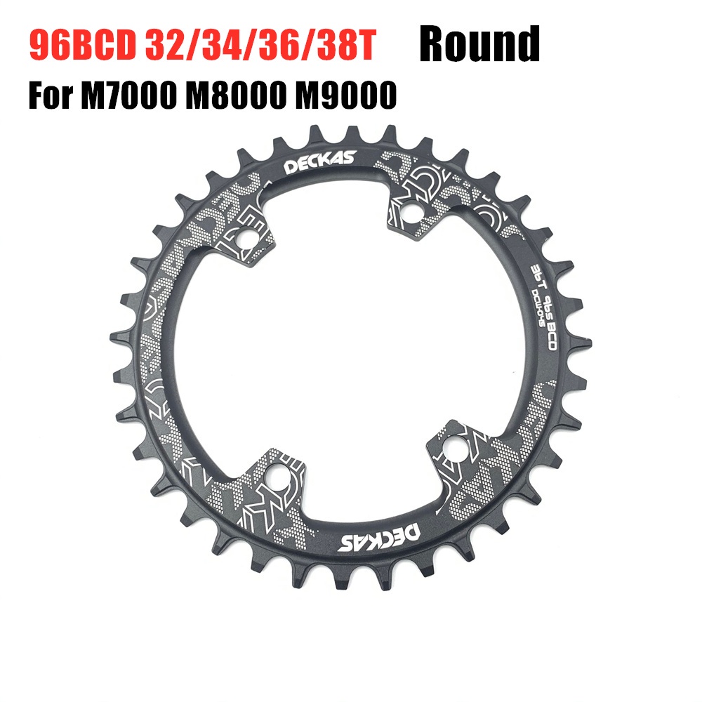 Deckas 96BCD Chainring MTB Mountain Bike BCD 96mm Asymmetric 32T 34T 36T 38T Narrow Wide Tooth ...