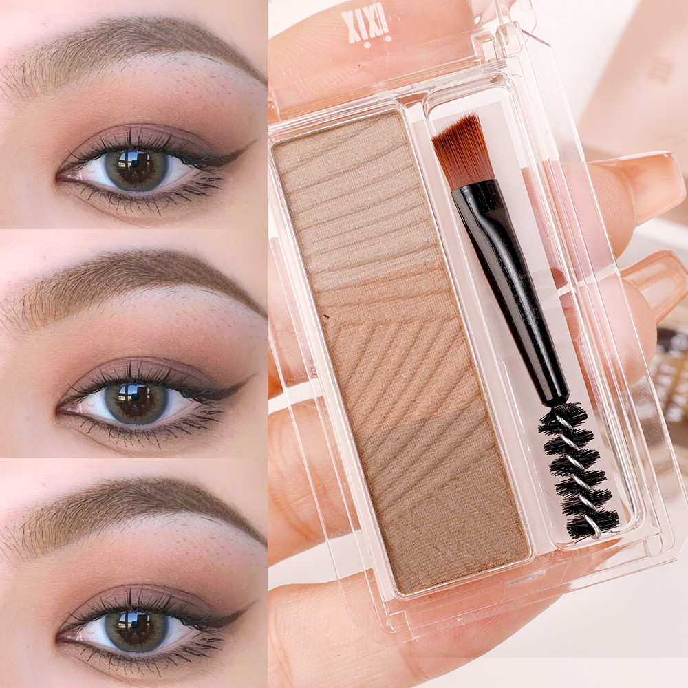 XIXI Tricolor Eyebrow Powder Palette Three-dimensional Eyebrow Powder ...