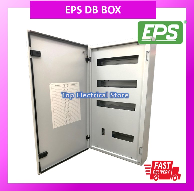 EPS EM4M EM-4M (4 ROW 53 WAYS + MCCB) METAL CLAD ENCLOSURE DB BOX MCB METAL BOX | Lazada