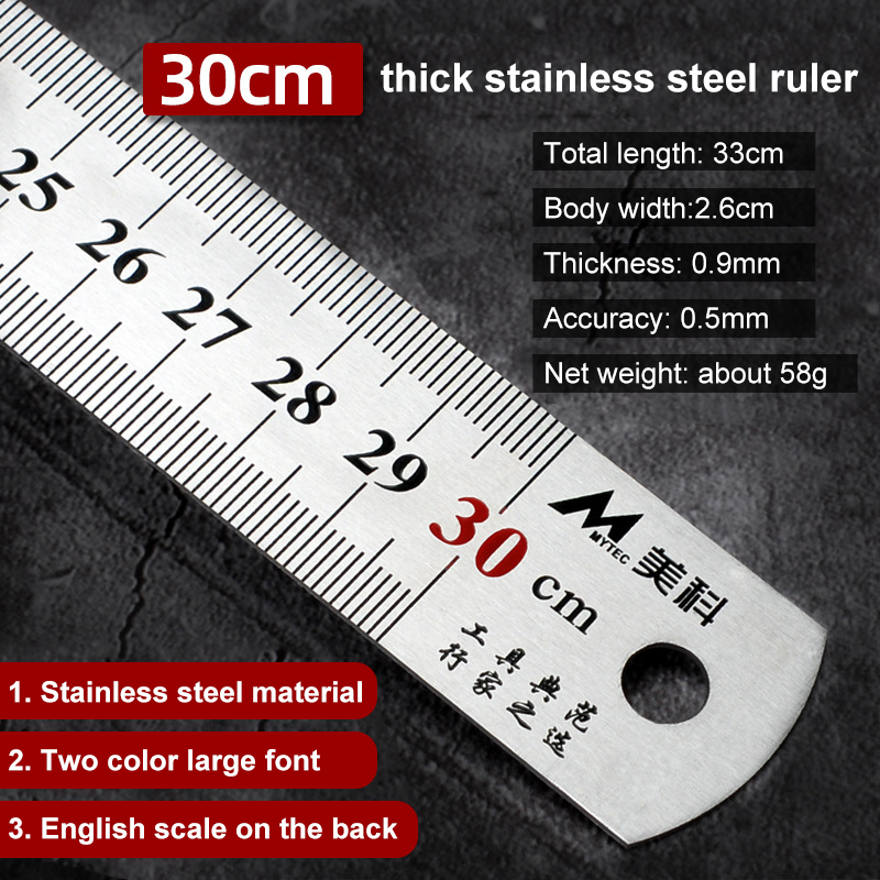 【Cost-effective】Precision Metric Rule Metric Ruler 500mm Centimeter ...