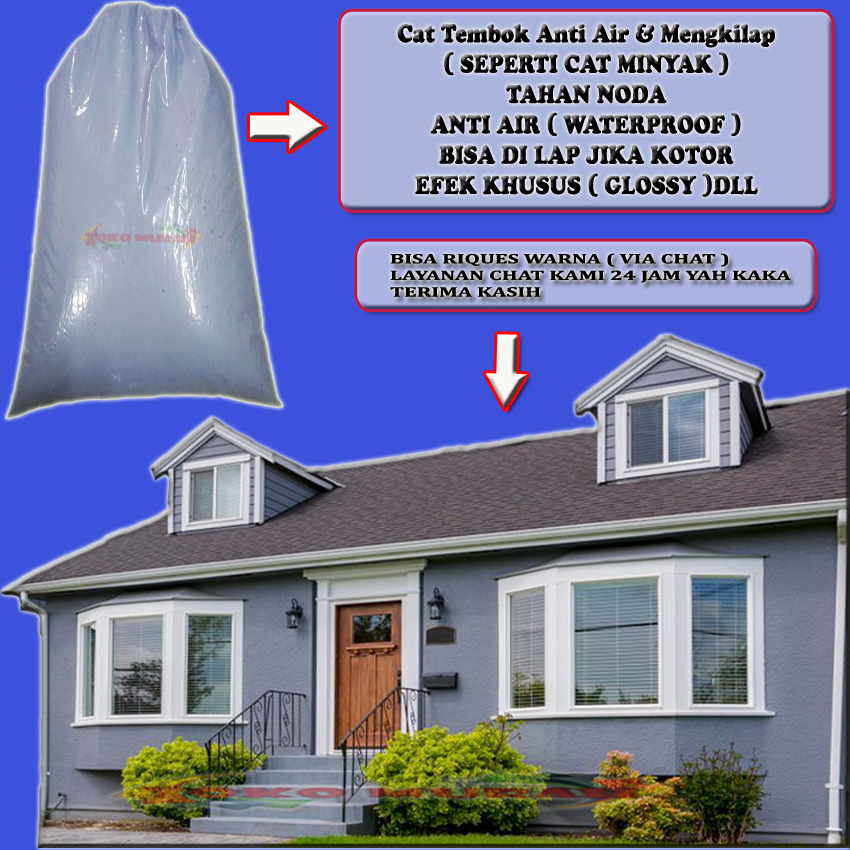 Cat Tembok Anti Air Waterproof / Cat Kiloan / Cat Tembok 5 Kg / Cat ... Cat Tembok Anti Air Waterproof / Cat Kiloan / Cat Tembok 5 Kg / Cat ...