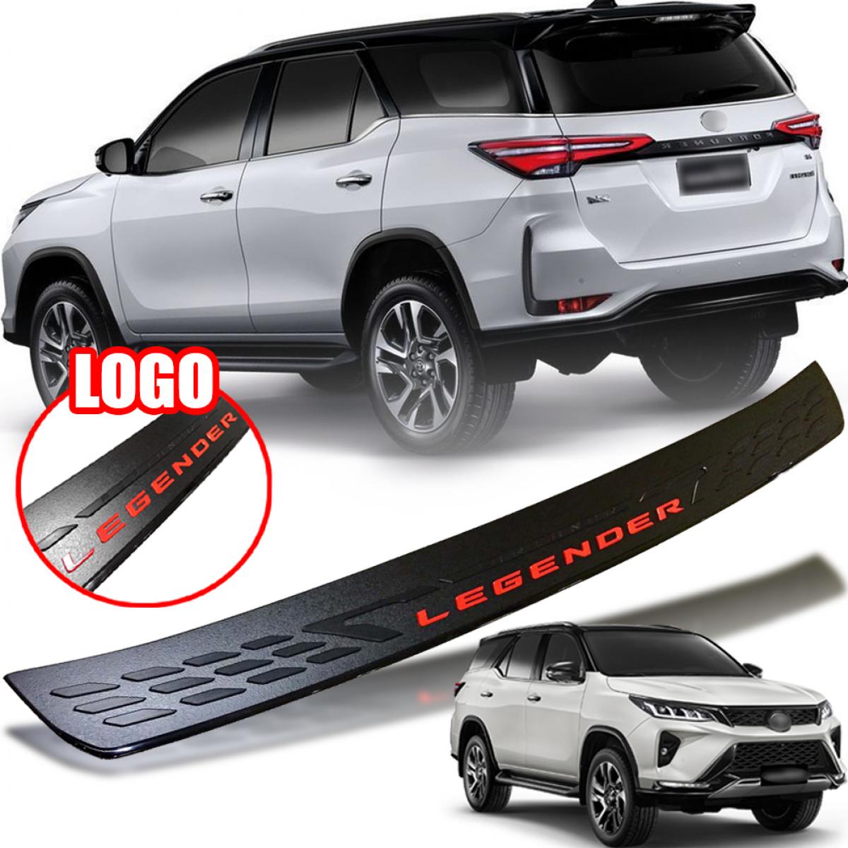 กันรอยท้าย กันรอยกันชนท้าย รุ่น โตโยต้า ฟอร์จูนเนอร์ TOYOTA FORTUNER ...