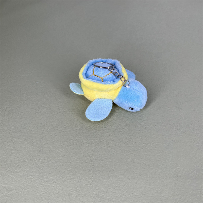9cm Cartoon Cute Mini Turtle Plush Toy Pendant Keychain Sweet Cute Bag ...