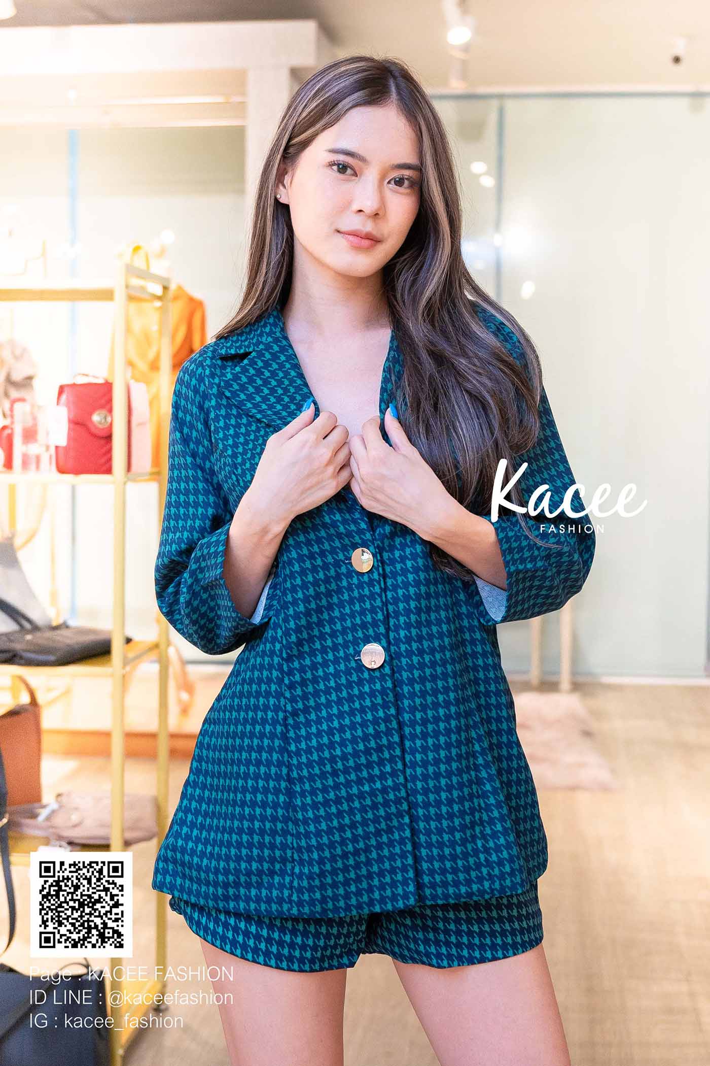 เซทสูทตัวยาวลายชิโนริ (K036) - kaceebest - ThaiPick