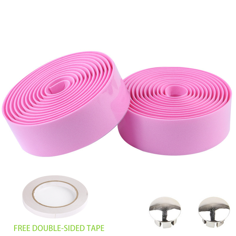1 Pair Handle Bar Tape Road Bike Drop Bar Tape for Fixie with Bar Plugs ...