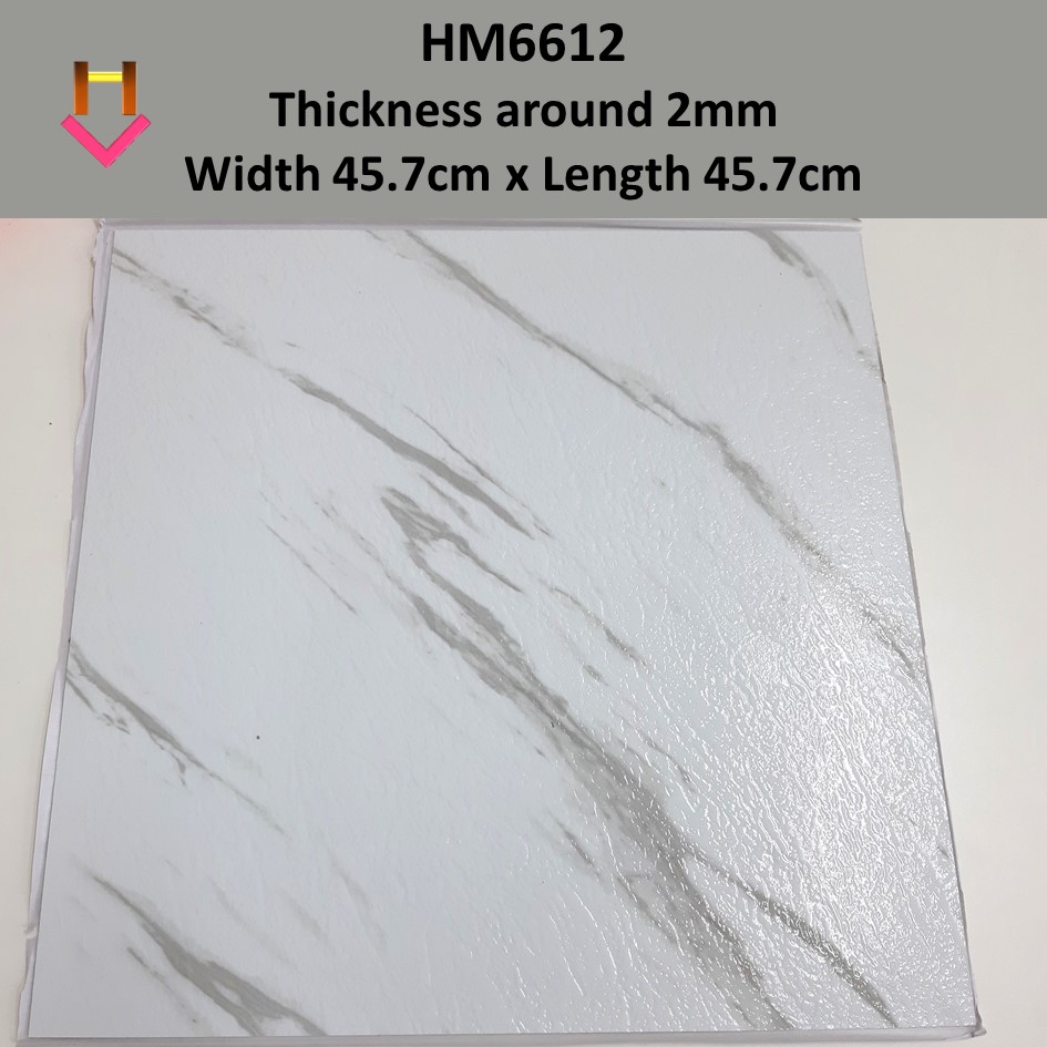 Flooring 45.7x45.7cm Self Adhesive PVC Flooring PVC Floor Panel Marble ...