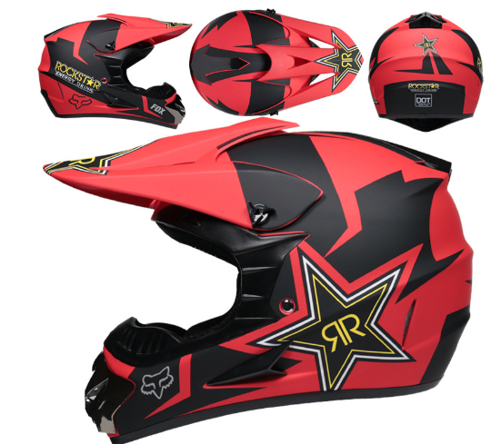 Full safety helmet, motorcycle helmet, off-road vehicle helmet, racing ...