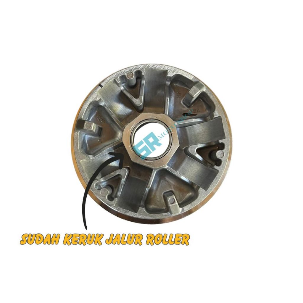 PULLEY 1 SET CUSTOM BUBUT + KEROK JALUR PULI PART ORIGINAL KODE k44 ...