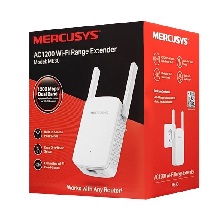 ประกัน1ปี TP-Link Mercusys ME30 AC1200 Wi-Fi Ranger Extender Repeater ...