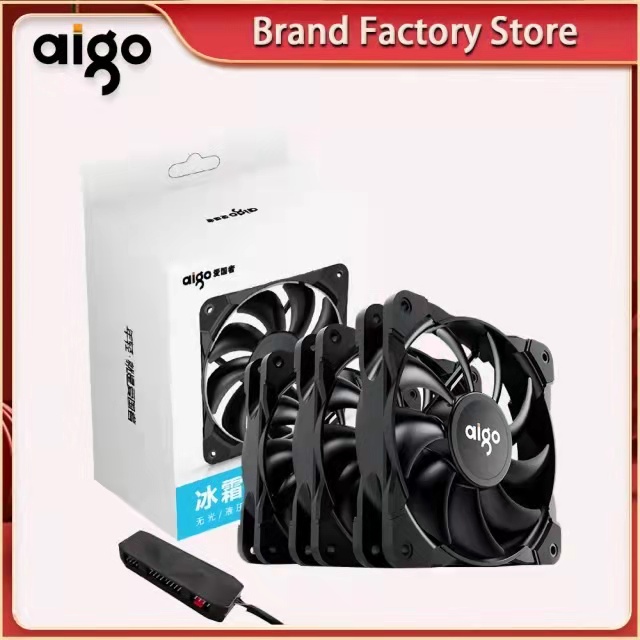 Aigo Fan Case 120mm T3 Cooling Fans PWM 4PIN Quiet Computer Case Fan ...