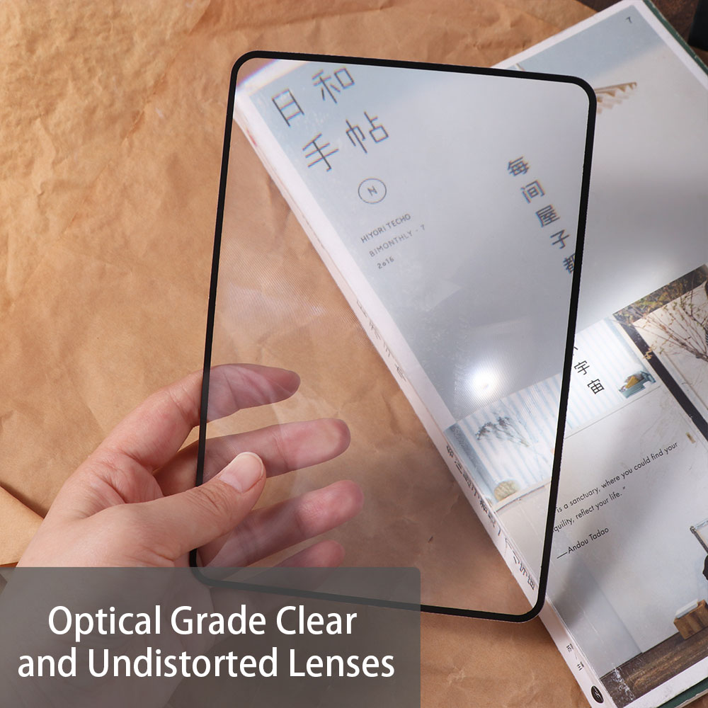 180X120mm Magnification X3 Large Sheet Magnifier Book Page ...